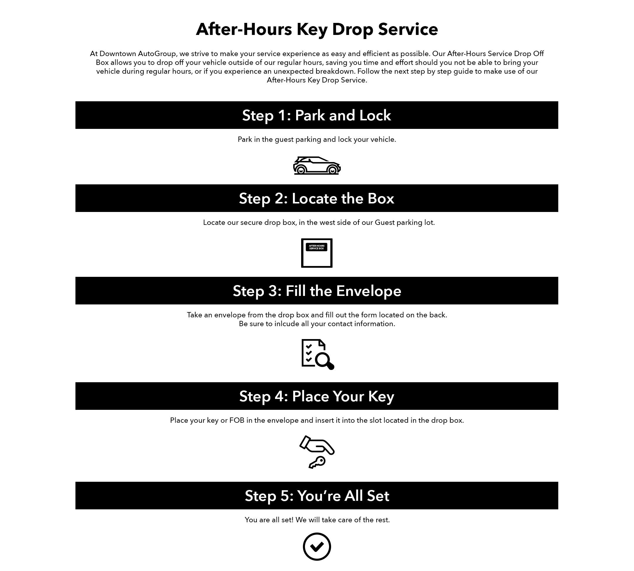 After-Hours Key Drop Service | Downtown Toyota | Toronto, ON